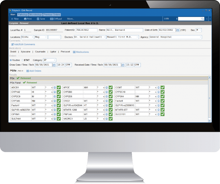 Laboratory Information System for Toxicology